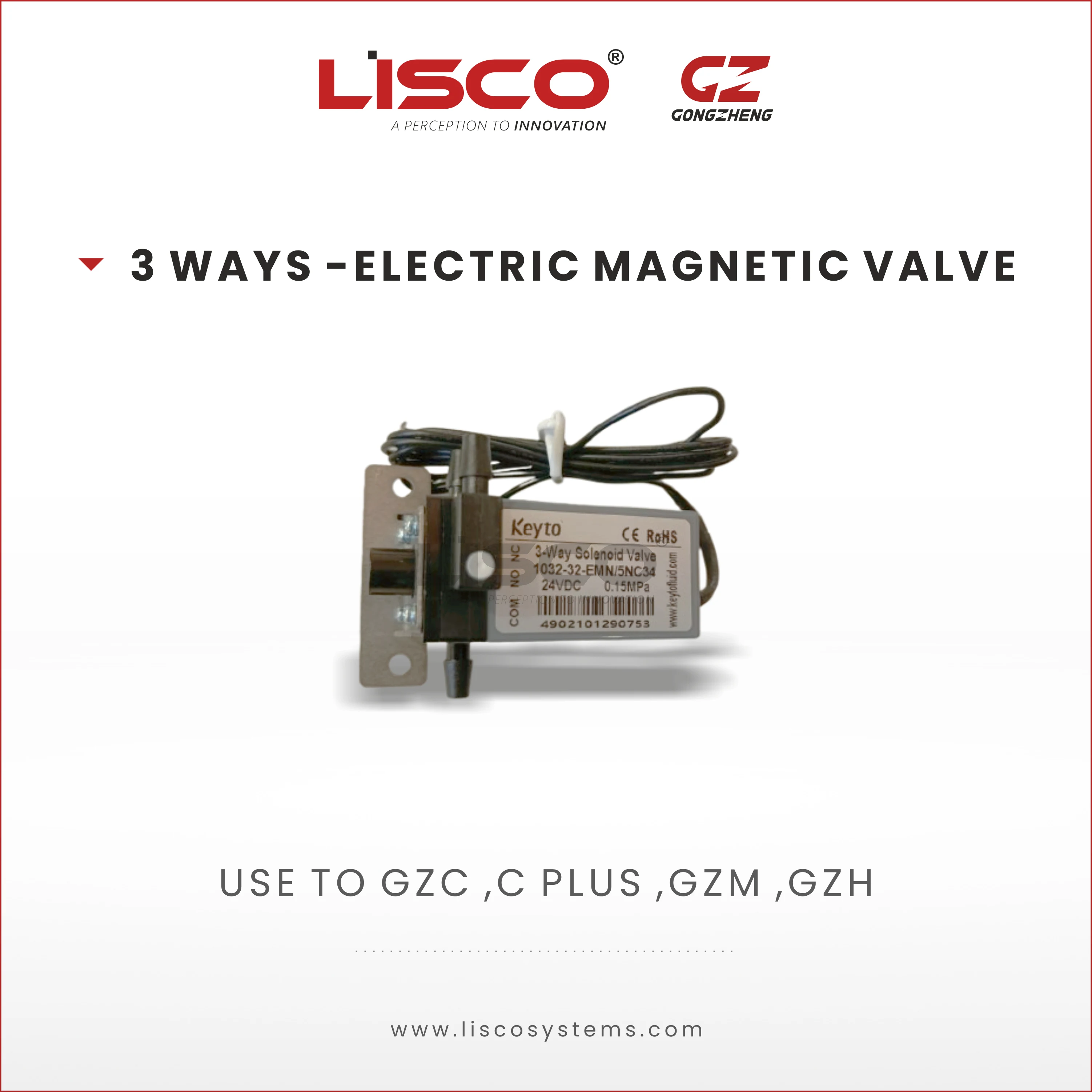 3 - ways Electric Magnetic Valve