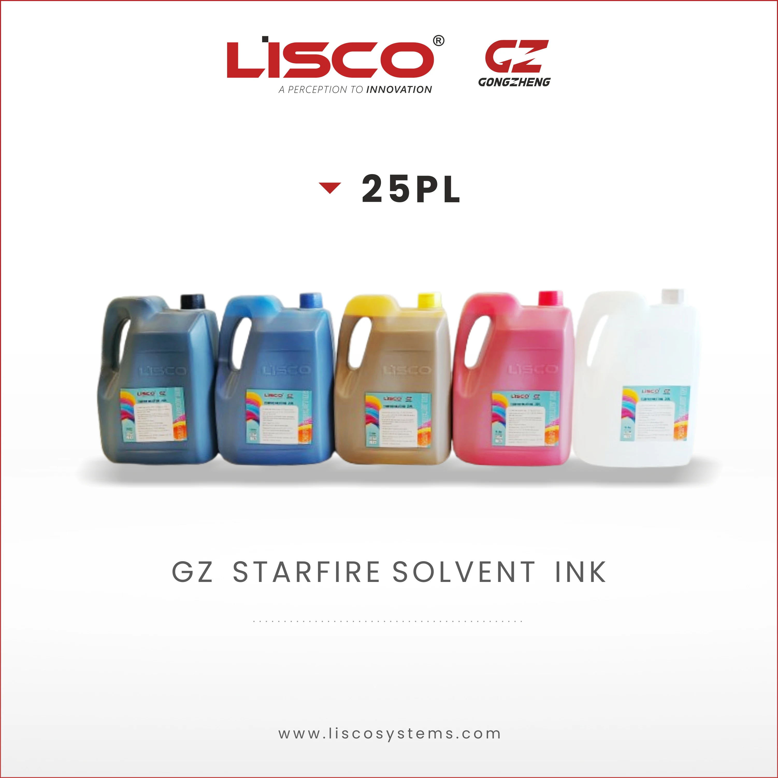 All Colors 25PL Solvent Inkjet Ink