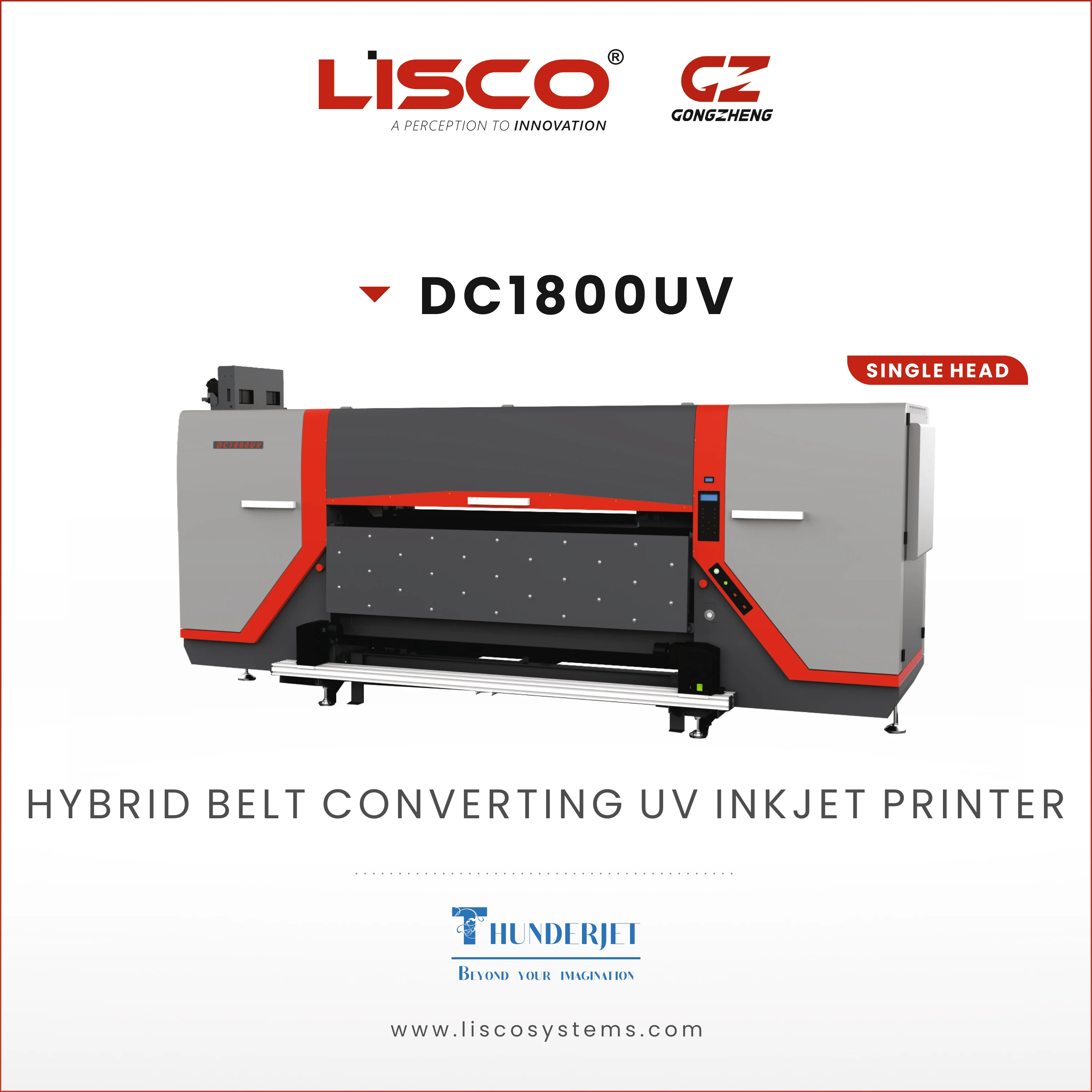 UV Hybrid Inkjet Printer DC1800UV(Single Head)
