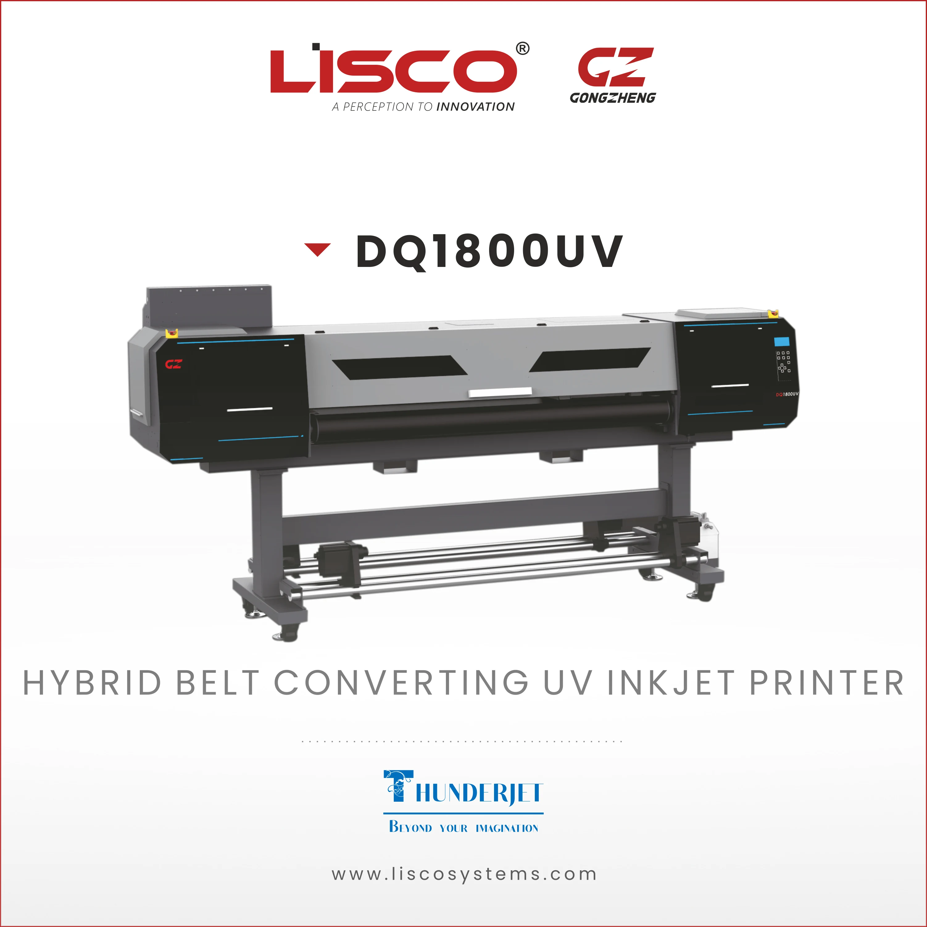 UV Hybrid Inkjet Printer ThunderJet DQ1800UV